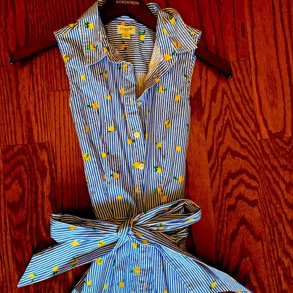 J. Crew | Dresses | Jcrew Lemon Print Sundress | Poshmark